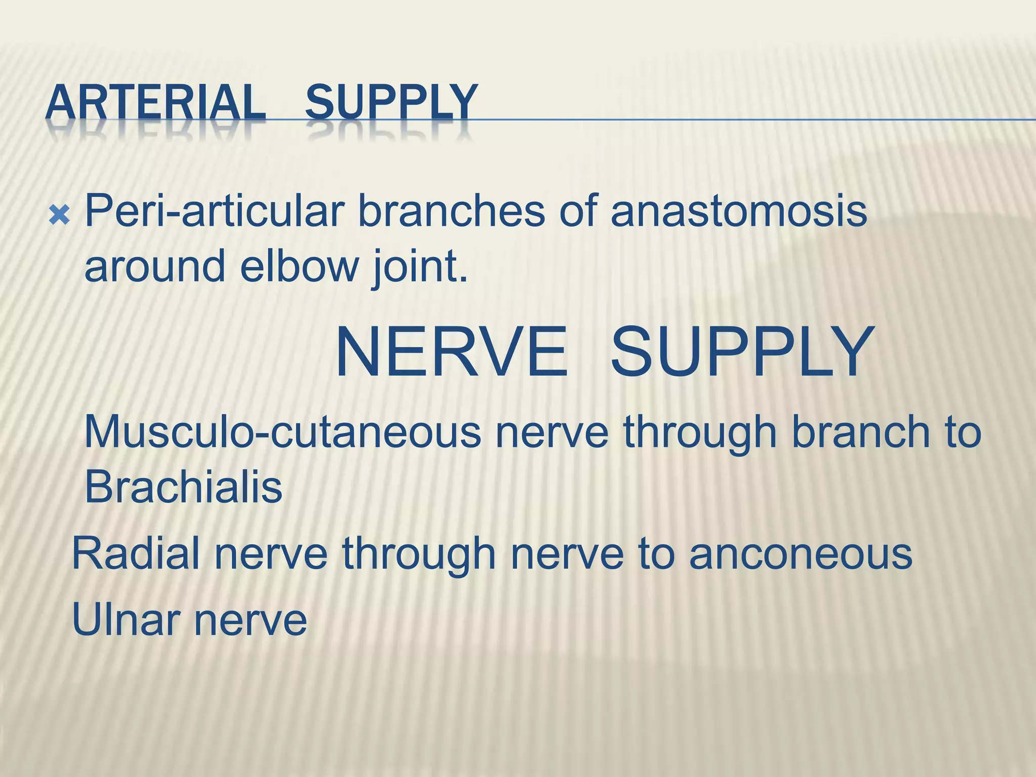 Clinical anatomy of elbow | PPTX