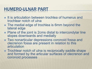 Clinical anatomy of elbow | PPTX