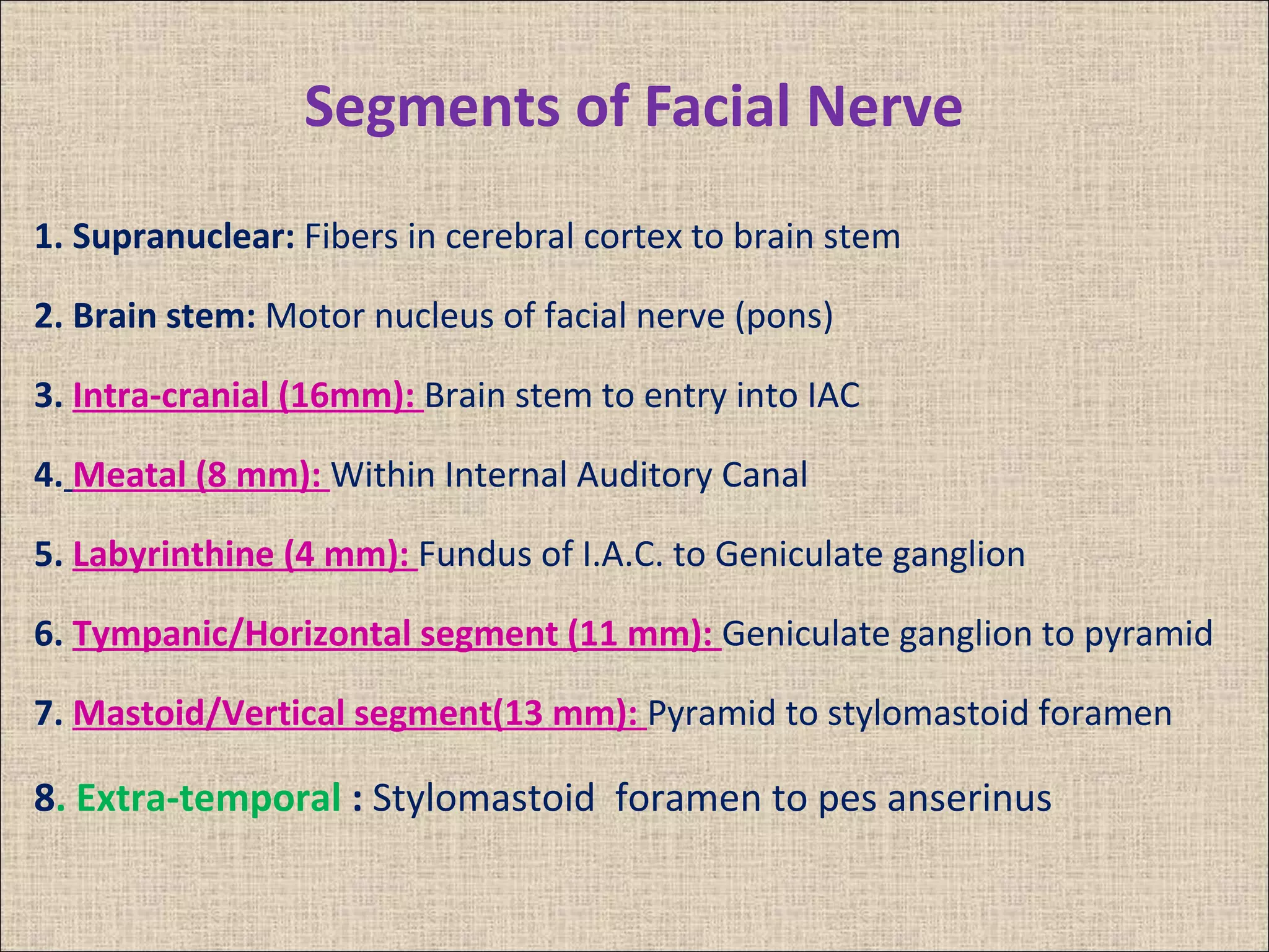 Clinical anatomy of facial nerve and facial nerve palsy | PPT