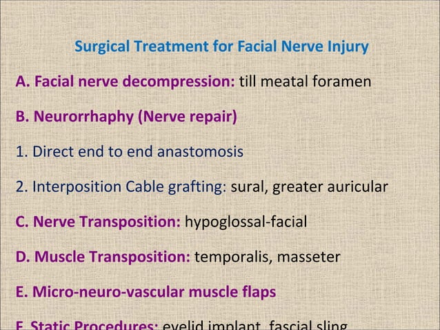 Clinical anatomy of facial nerve and facial nerve palsy | PPT
