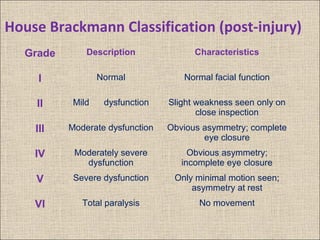 Facial Nerve Palsy Grading