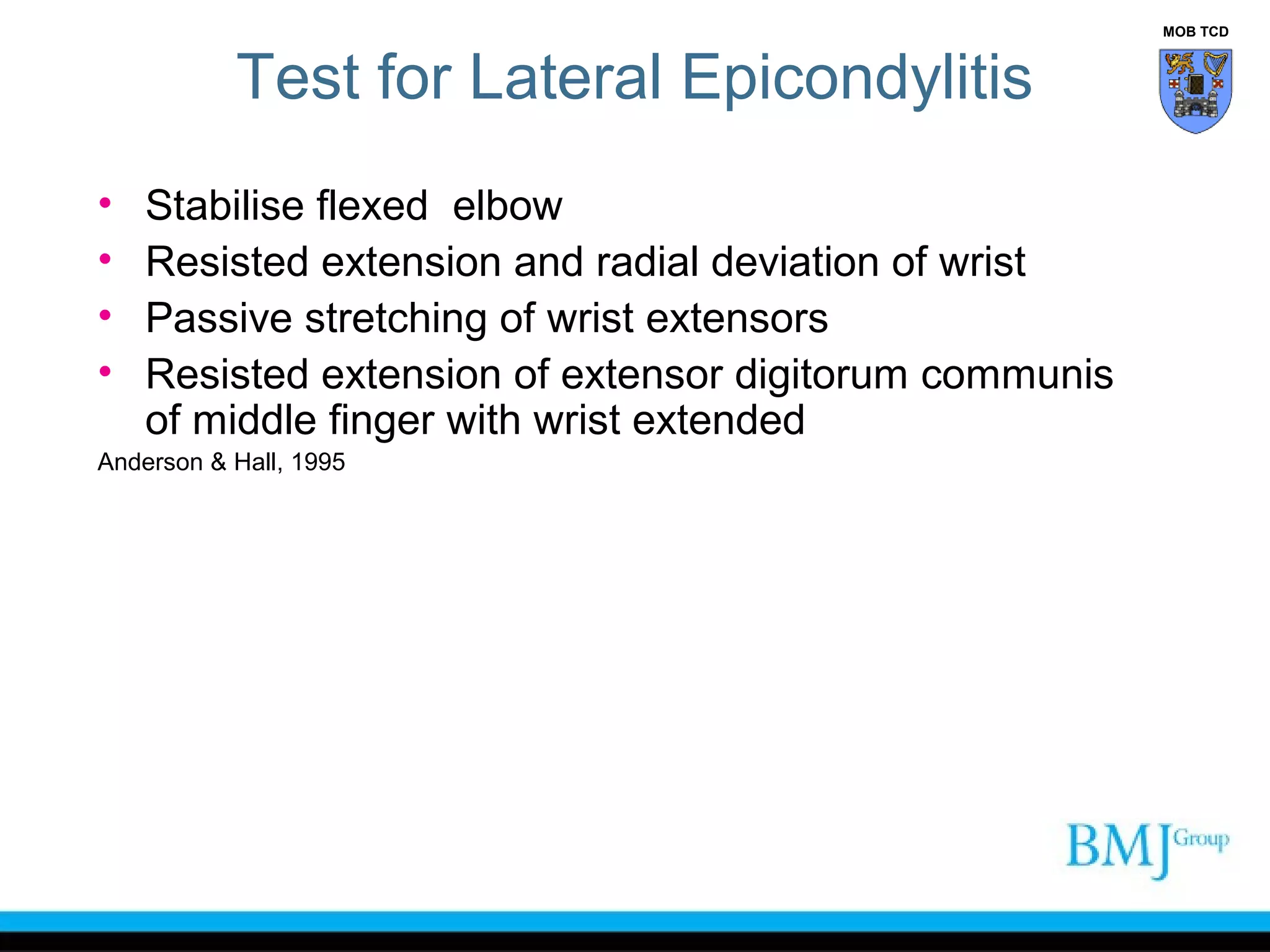 Clinical anatomy of the elbow | PPT