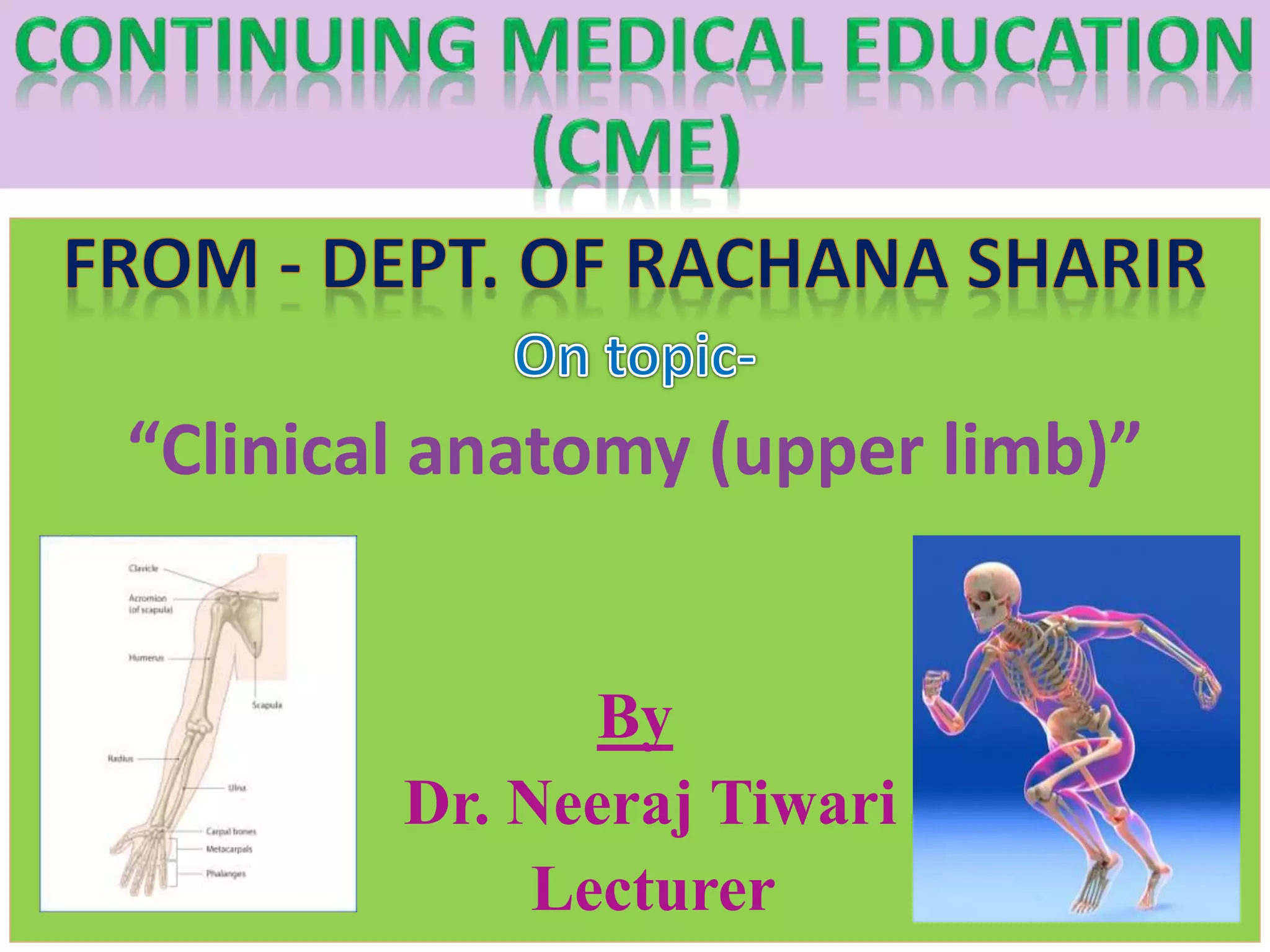 clinical anatomy (upper limb) | PPTX