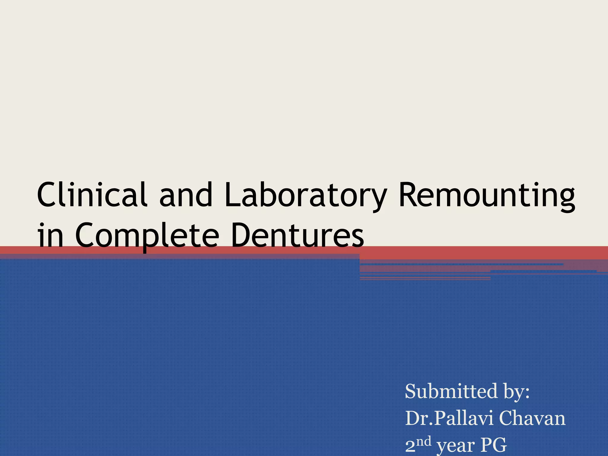 Clinical and laboratory remoutning | PPTX