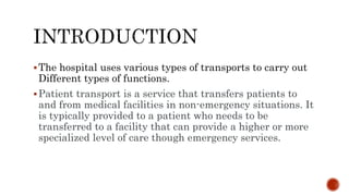 Clinical and transport facilities | PPTX