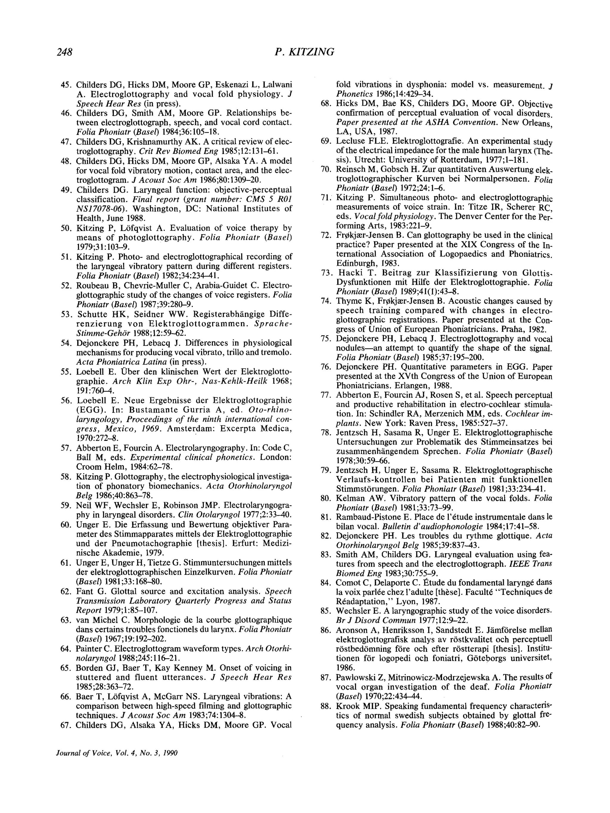 Paper Clinical aplications of electroglottography | PDF