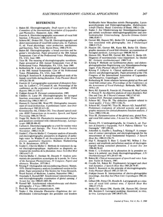 Paper Clinical aplications of electroglottography | PDF