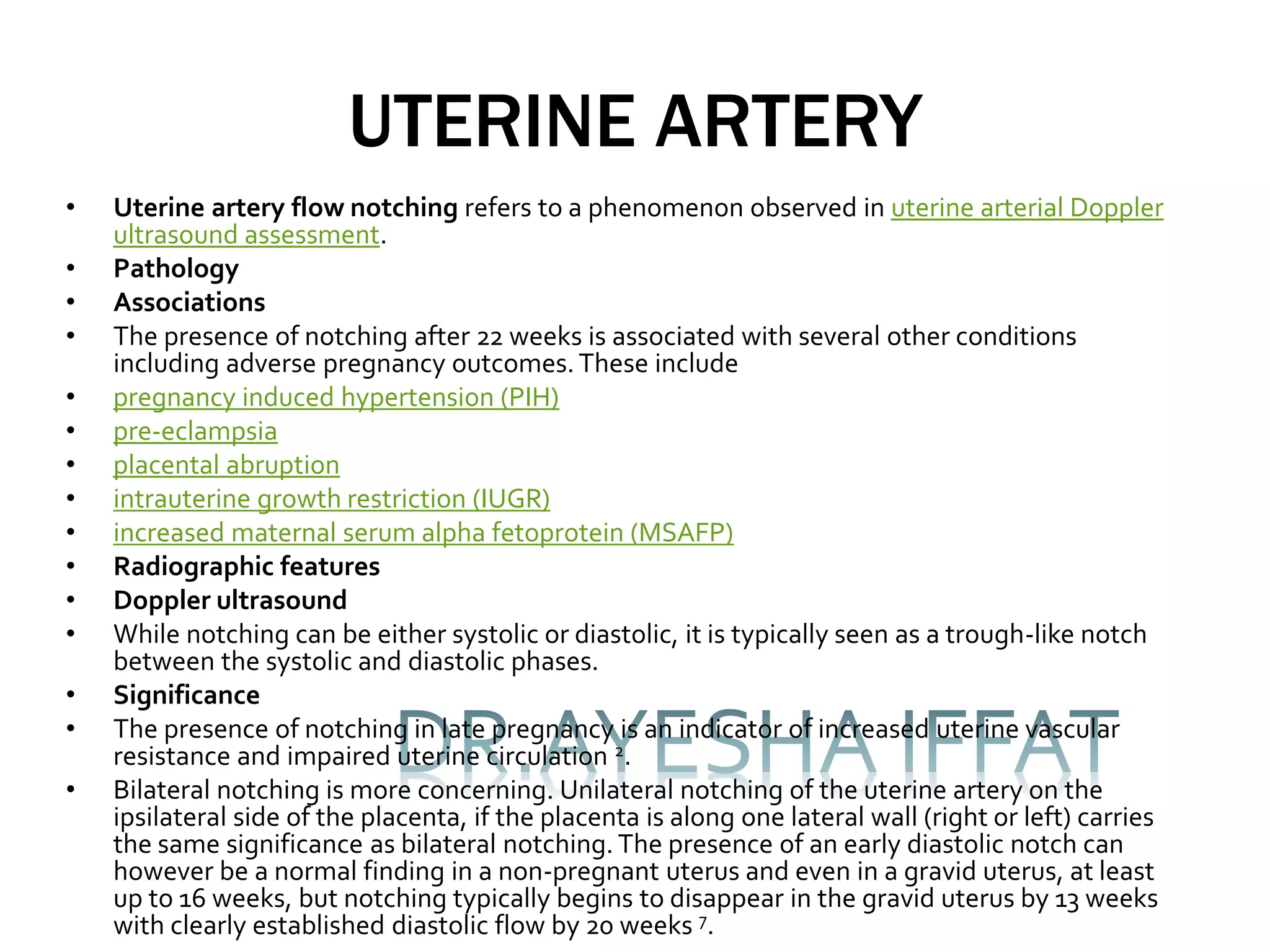 Clinical application of doppler in obstetrics new | PPTX