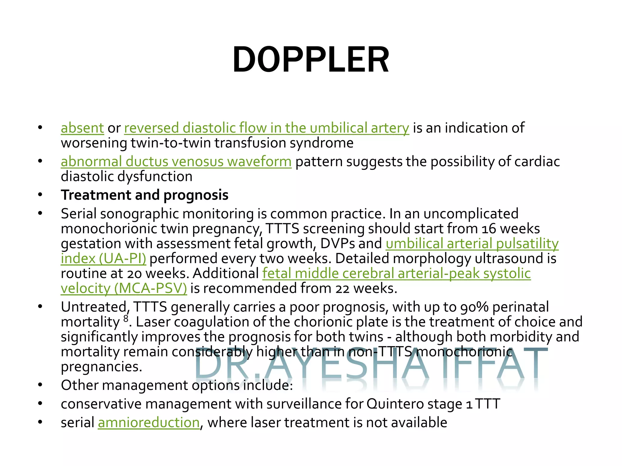 Clinical application of doppler in obstetrics new | PPTX
