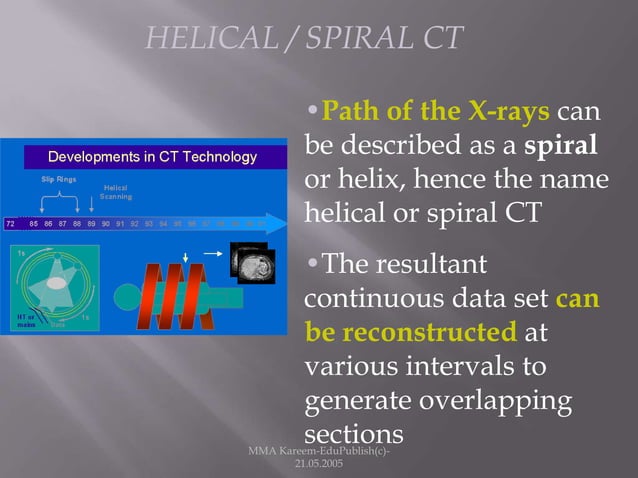 Clinical application of helical ct scan in husm edu publish-mma kareem ...