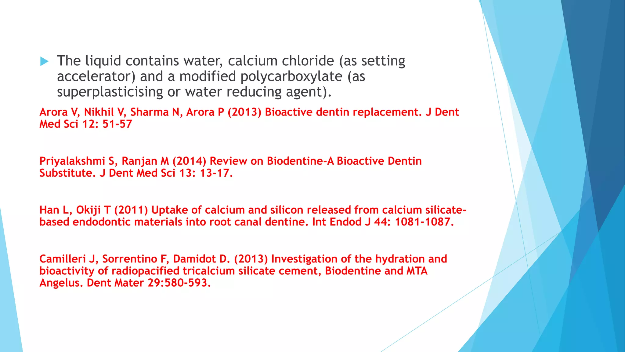 Clinical applications of biodentine in pediatric dentistry | PPTX