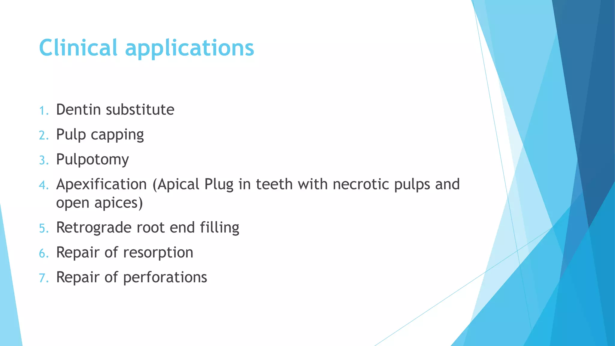 Clinical applications of biodentine in pediatric dentistry | PPTX