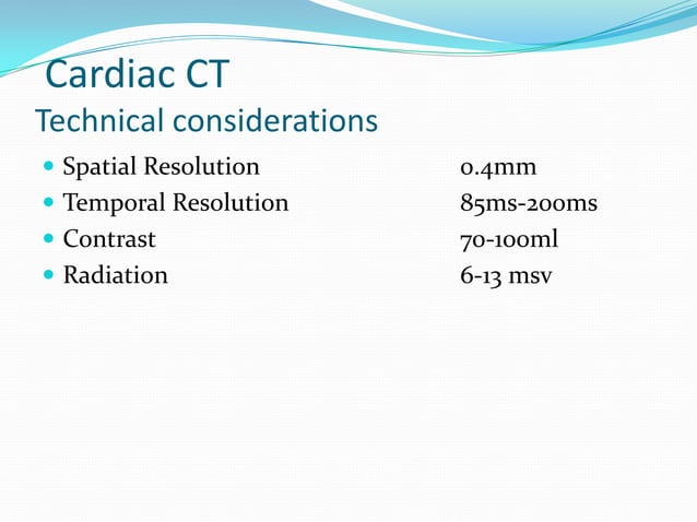 Clinical Applications Of Cardiac Ct | PPT