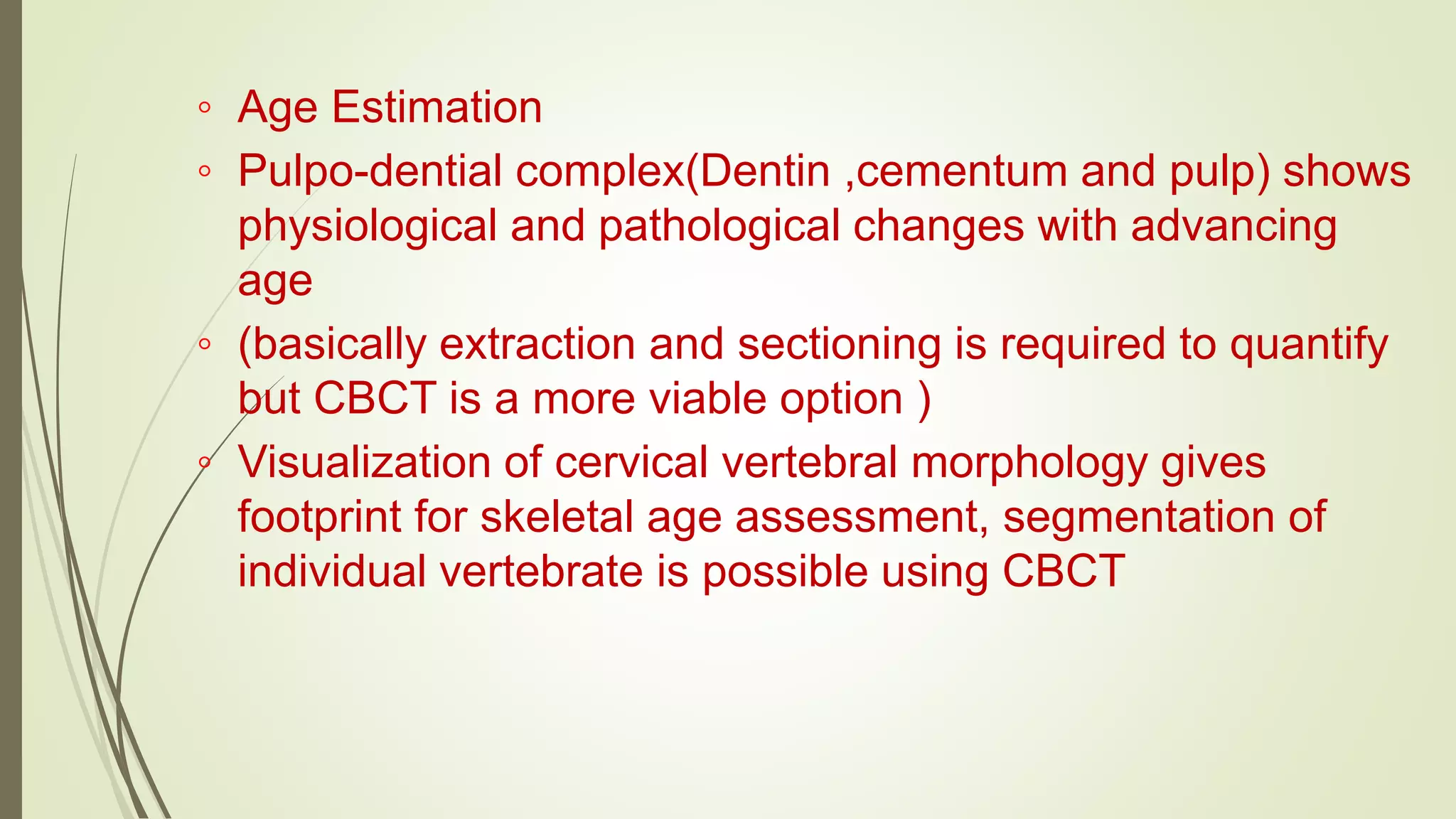 Clinical applications of CBCT | PPTX