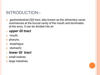 Clinical applied anatomy and physiology of git system | PPTX