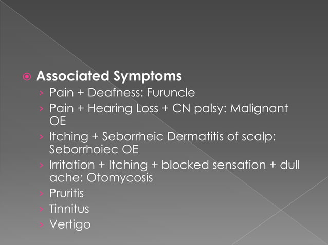 Clinical Approach and Investigations of Ear Discharge | PPTX | Ear ...