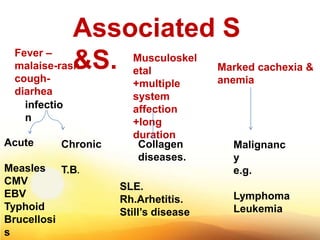 Clinical approach fever +lymphadenopathy | PPTX