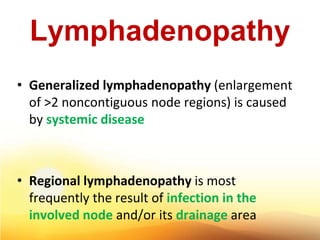 Clinical approach fever +lymphadenopathy | PPTX