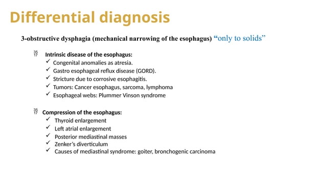 Clinical approach for Dysphagia .pptx (dysphagia) | PPTX | Thyroid ...