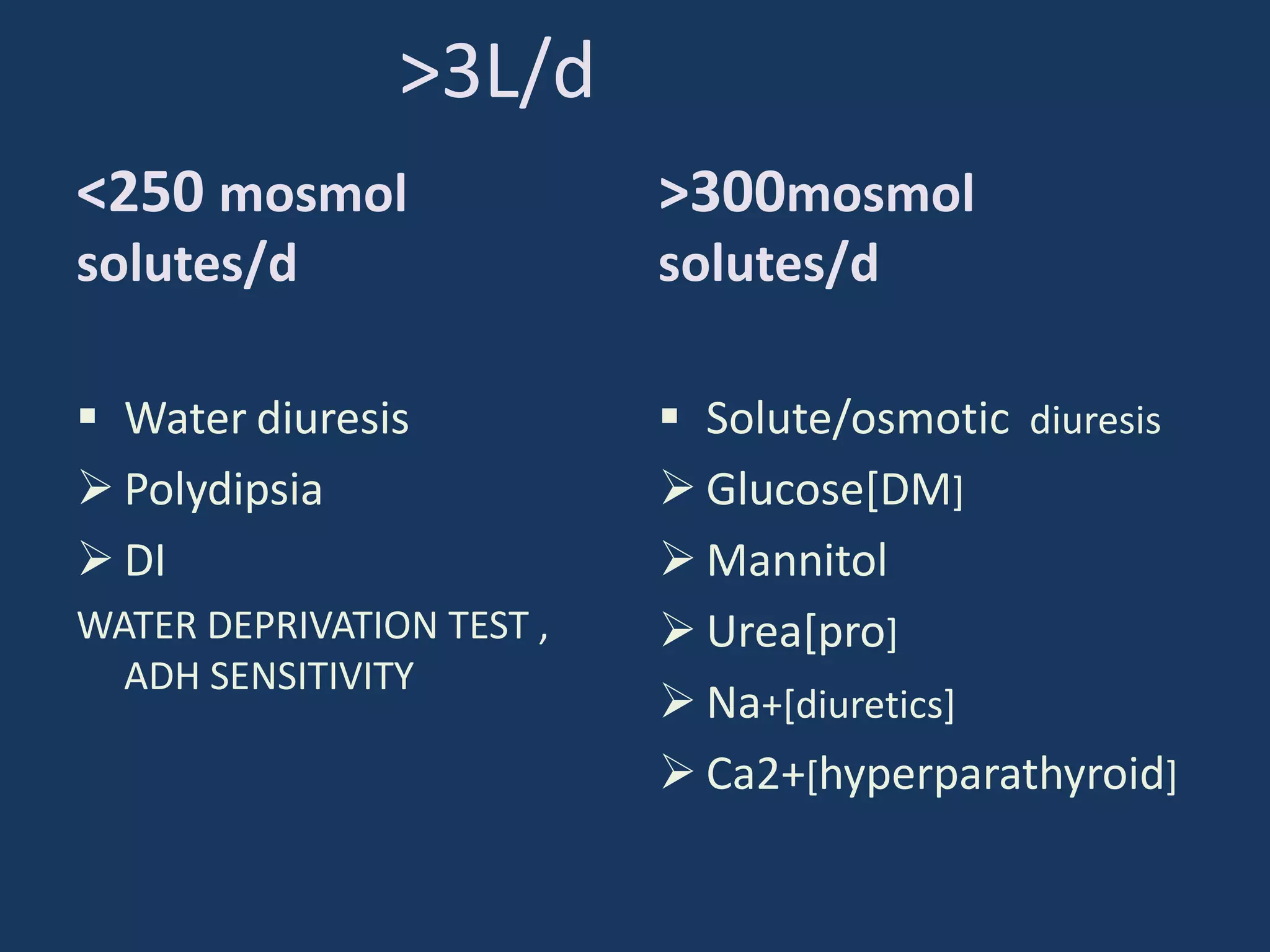Clinical approach to a patient complaining of polyuria | PPTX