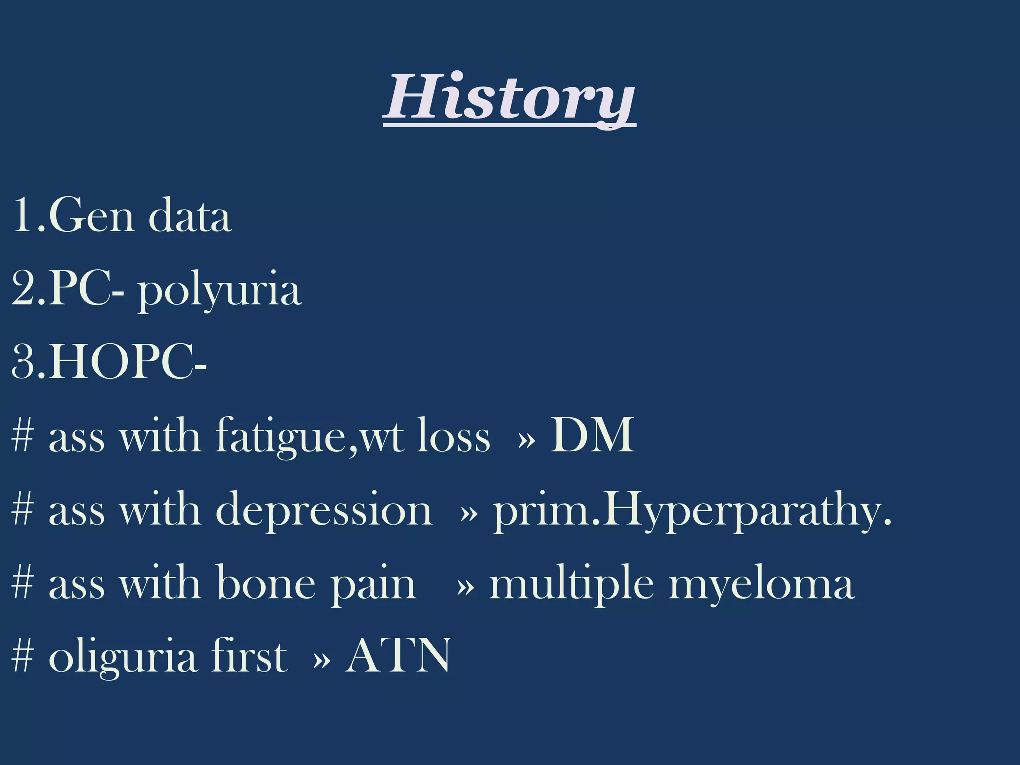 Clinical approach to a patient complaining of polyuria | PPTX