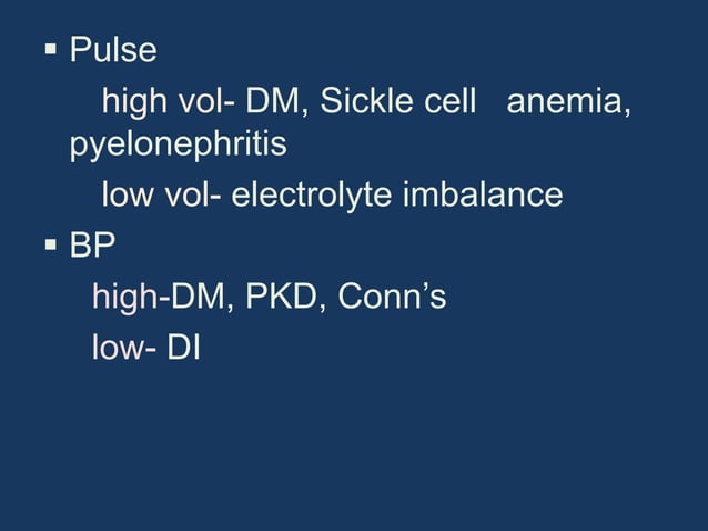 Clinical approach to a patient complaining of polyuria | PPT
