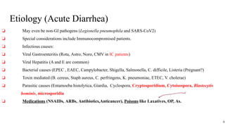 CLINICAL APPROACH TO DIARRHEA. What kind of patients present in the opd ...