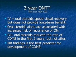 Clinical approach to optic neuritis | PPT