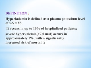 Clinical approach to patient with Hyperkalemia | PPT