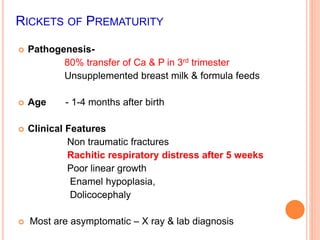 Clinical approach to rickets with special reference to renal rickets ...