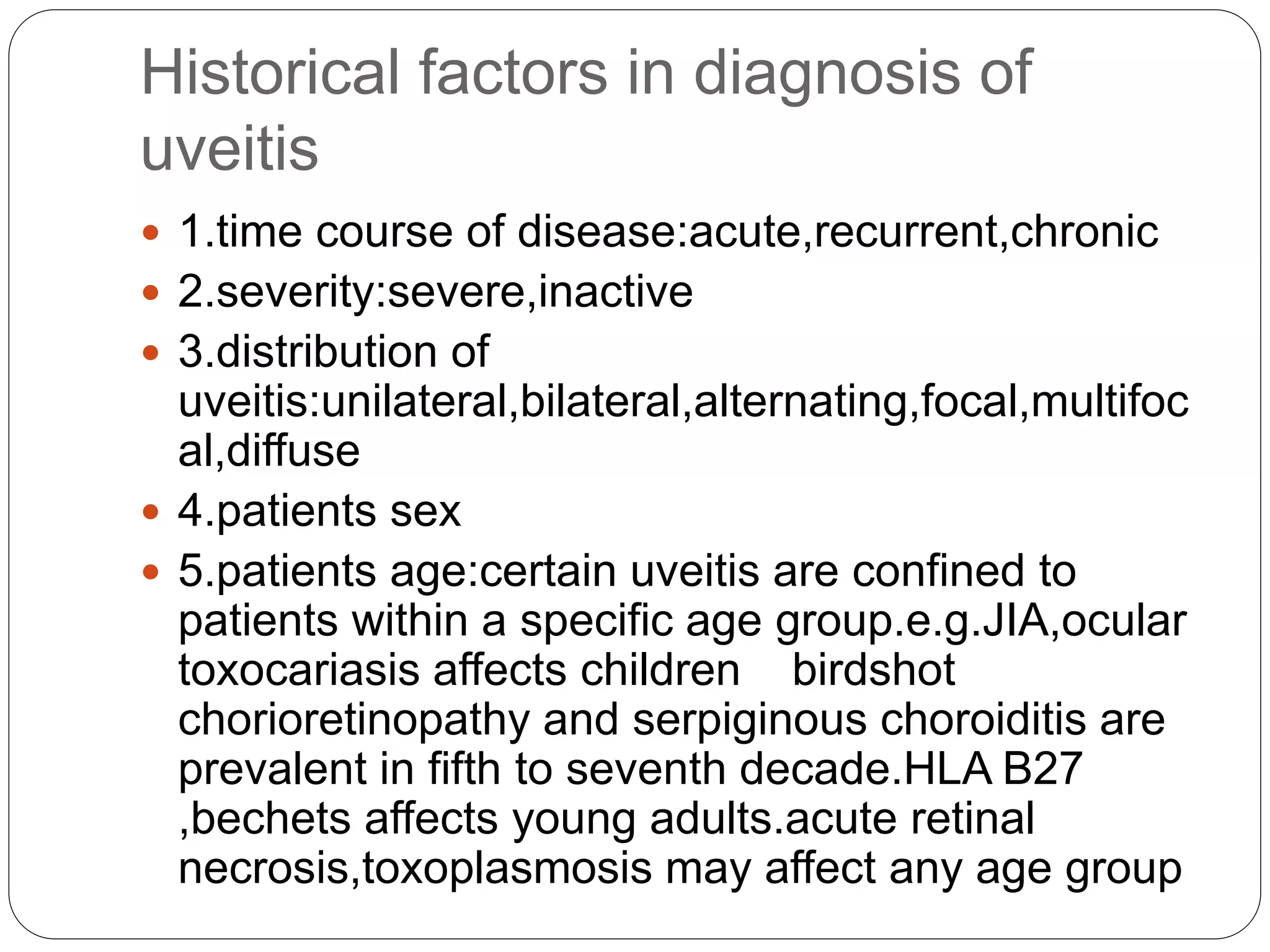 Clinical approach to uveitis | PPTX