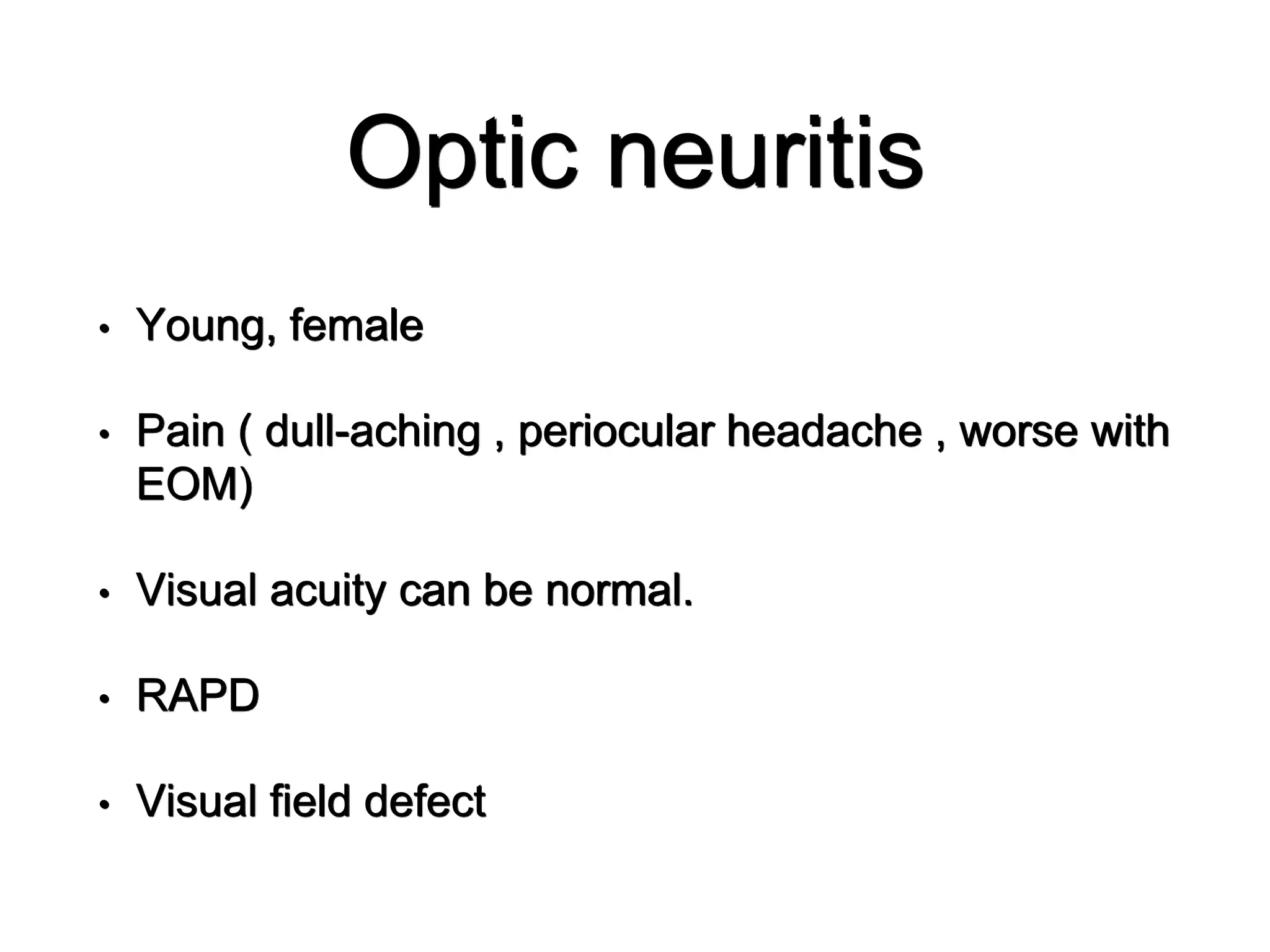 Clinical approach to acute vision loss | PPTX