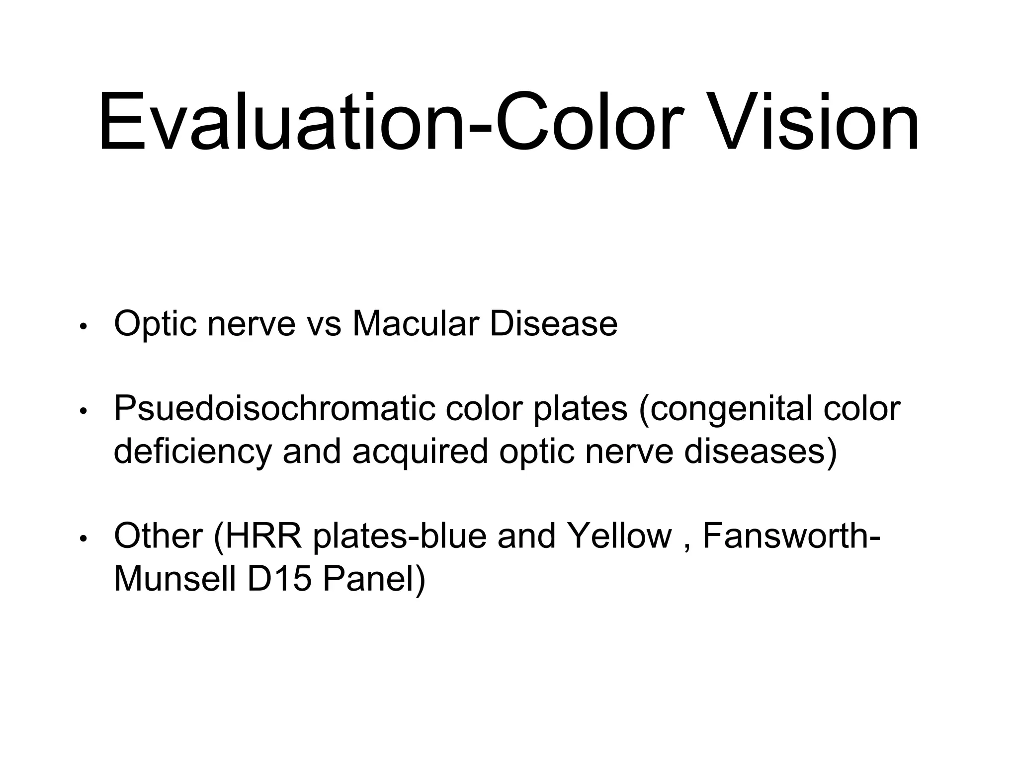 Clinical approach to acute vision loss | PPTX