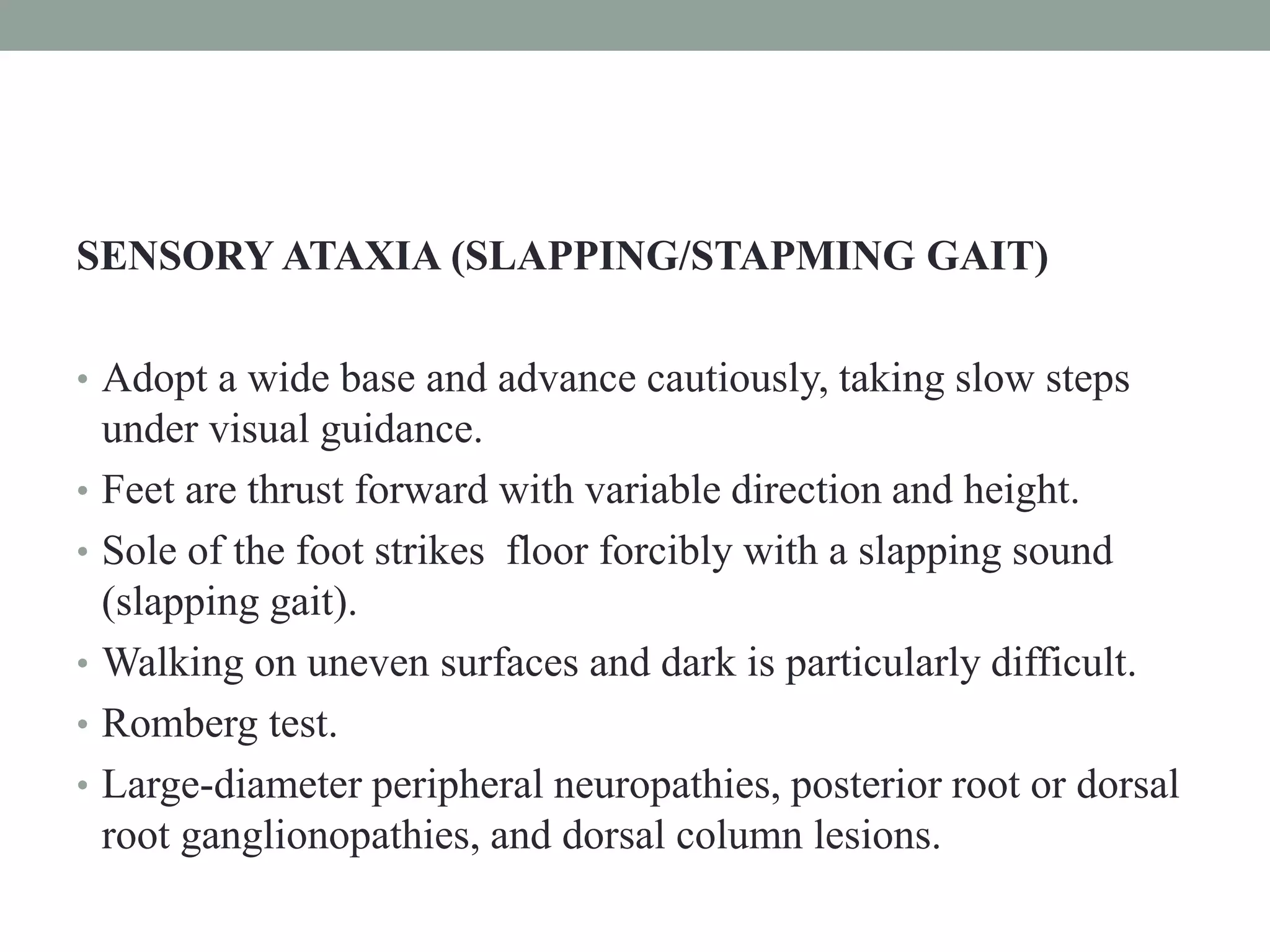 Clinical aproach to gait disorders | PPTX