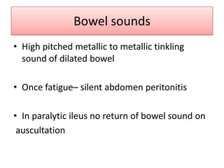 Clinical aspect of intestinal obstruction Ritasman Baisya Medical ...