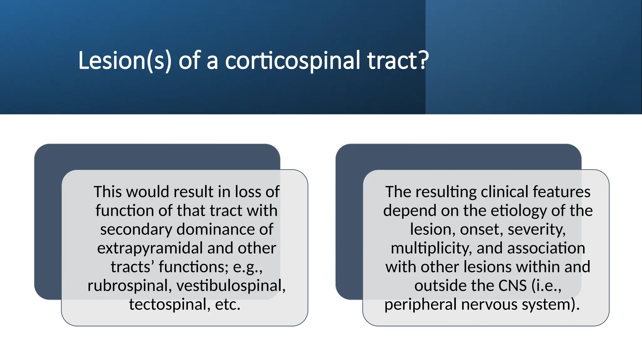 Clinical Aspects of Upper and Lower Motor Neuron Lesions | PPTX