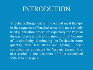 CLINICAL ASPECTS OF VIRECHANA AND ITS MODE OF ACTION | PPTX