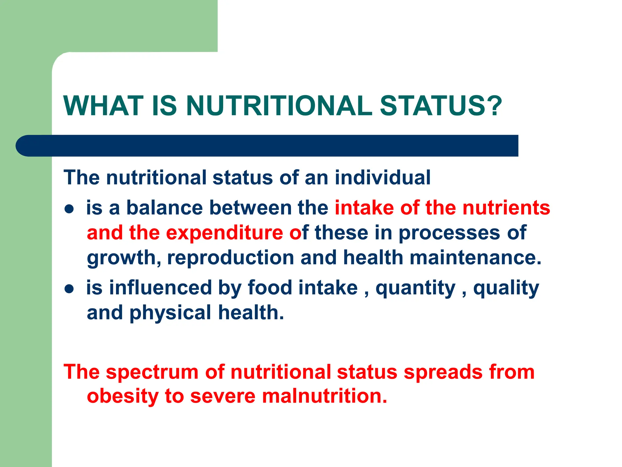 Clinical Assesment for Nutrition status. | PPTX