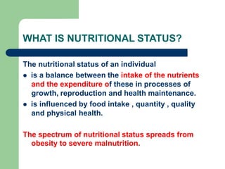 Clinical Assesment for Nutrition status. | PPTX
