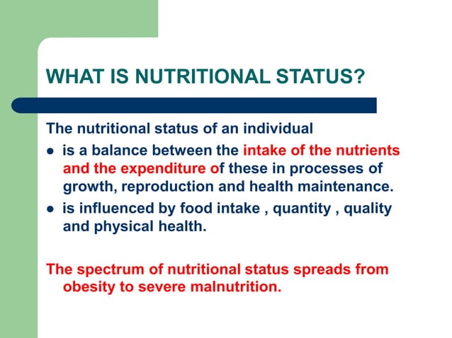 Clinical Assesment for Nutrition status. | PPT