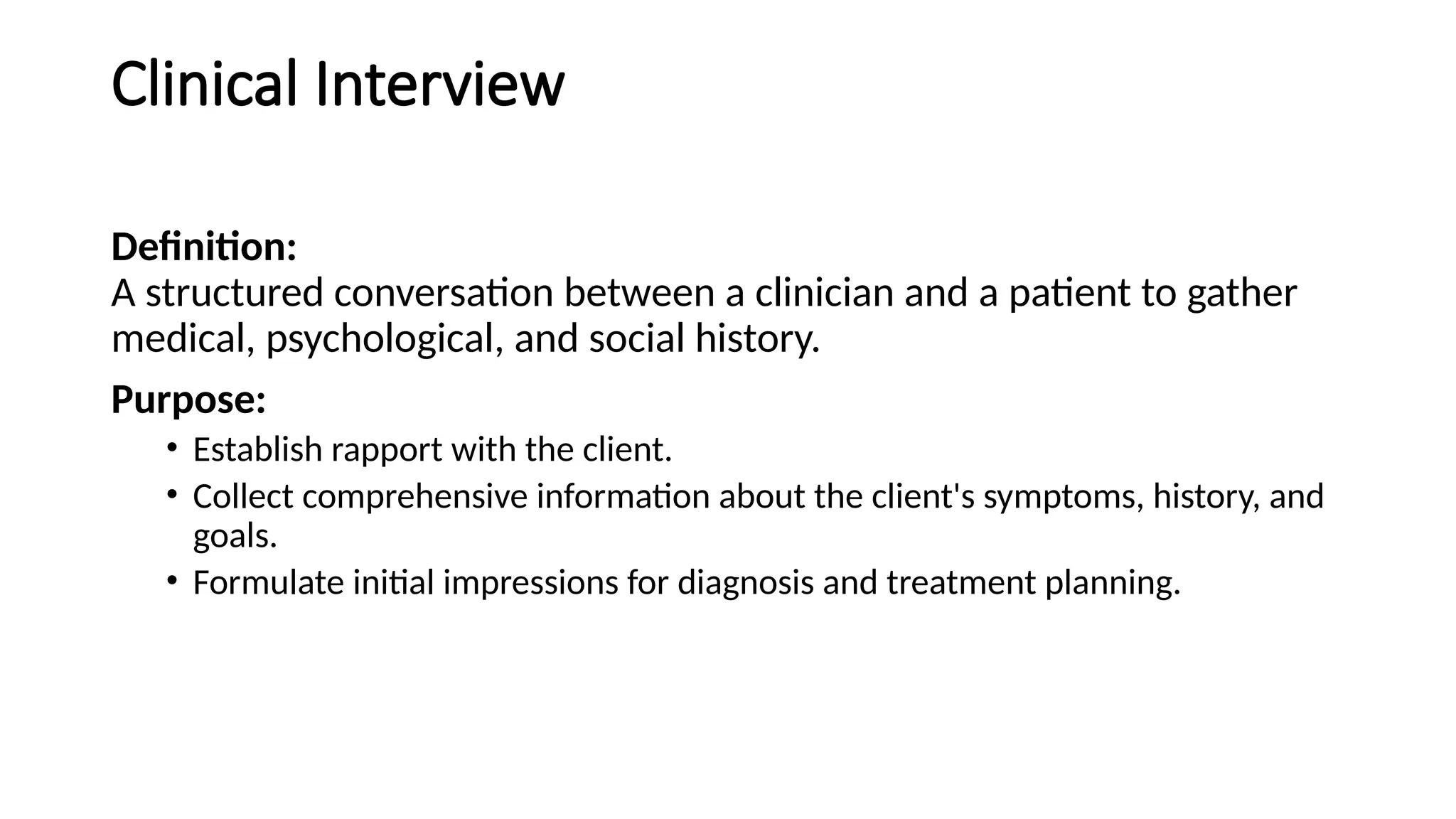 Clinical Assessment Diagnosis In Clinical Psychology Ppt