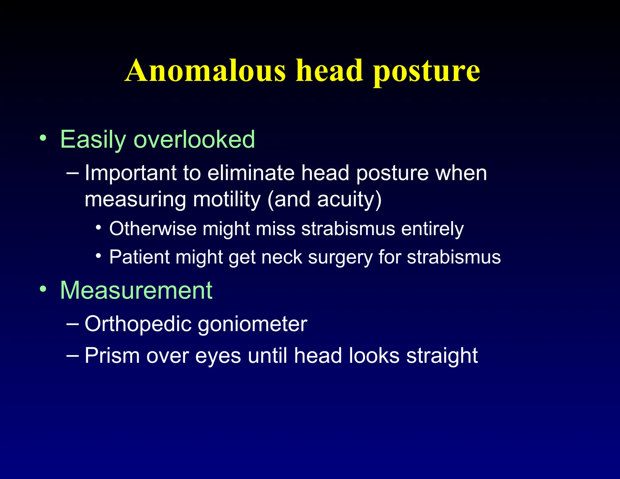 Clinical Assessment of Strabismus and evaluation technique | PPT