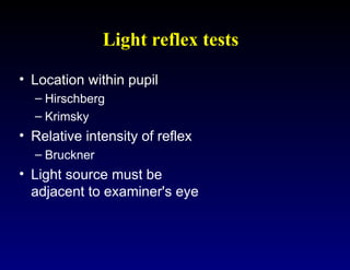 Clinical Assessment of Strabismus and evaluation technique | PPT