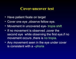 Clinical Assessment of Strabismus and evaluation technique | PPT