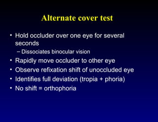 Clinical Assessment of Strabismus and evaluation technique | PPT