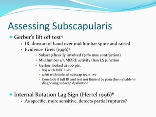 Clinical assessment of the rotator cuff | PDF