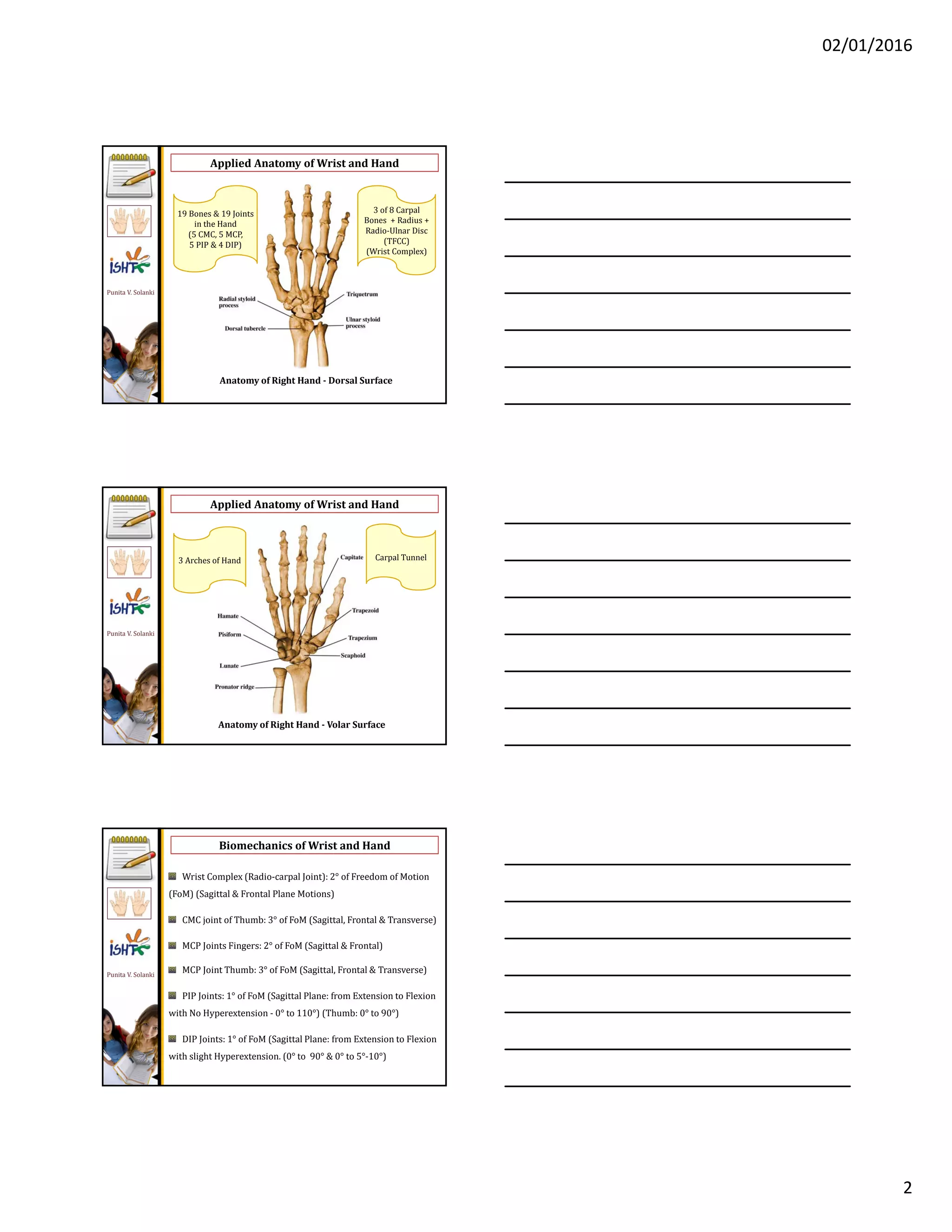 Clinical Assessment of Wrist and Hand: Occupational Therapist's ...