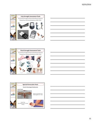 Clinical Assessment of Wrist and Hand: Occupational Therapist's ...