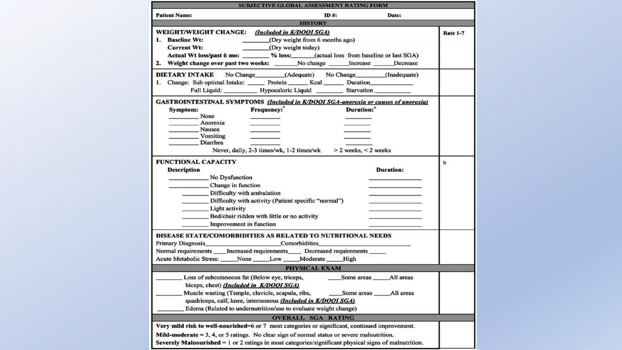 Clinical assessment tools in hospitals | PPTX