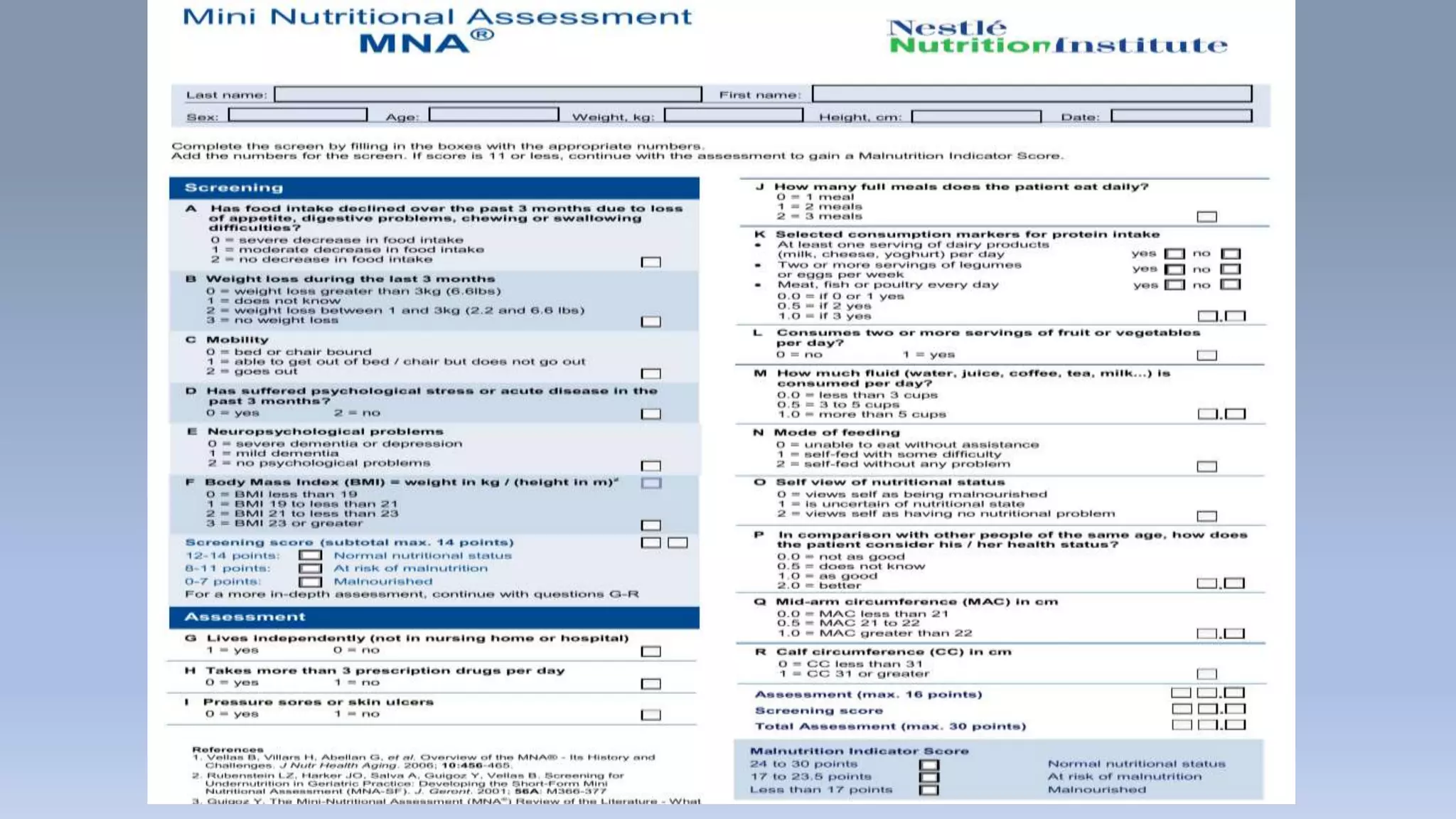 Clinical assessment tools in hospitals | PPTX